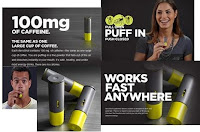 food fitness health: Inhalable Caffeine, AeroShot by Breathable Foods ...